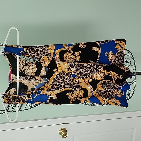 Body Central | Tops | Gold With Blue | Poshmark